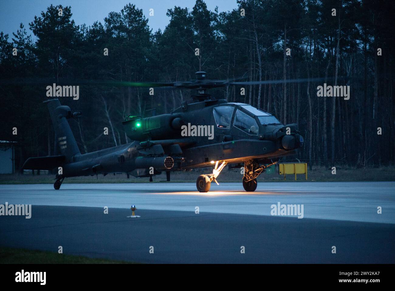 On MAR 21, 2024 an AH-64 Apache crew from Task Force Saber, 1-6ACS ...