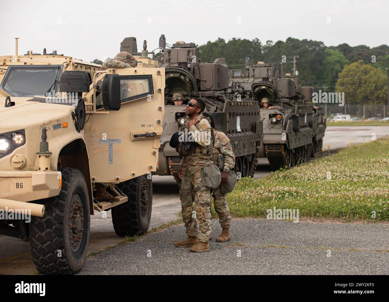 Soldiers, assigned to the 5th Squadron, 7th Cavalry Regiment, 1st Armored Brigade Combat Team (5 ...