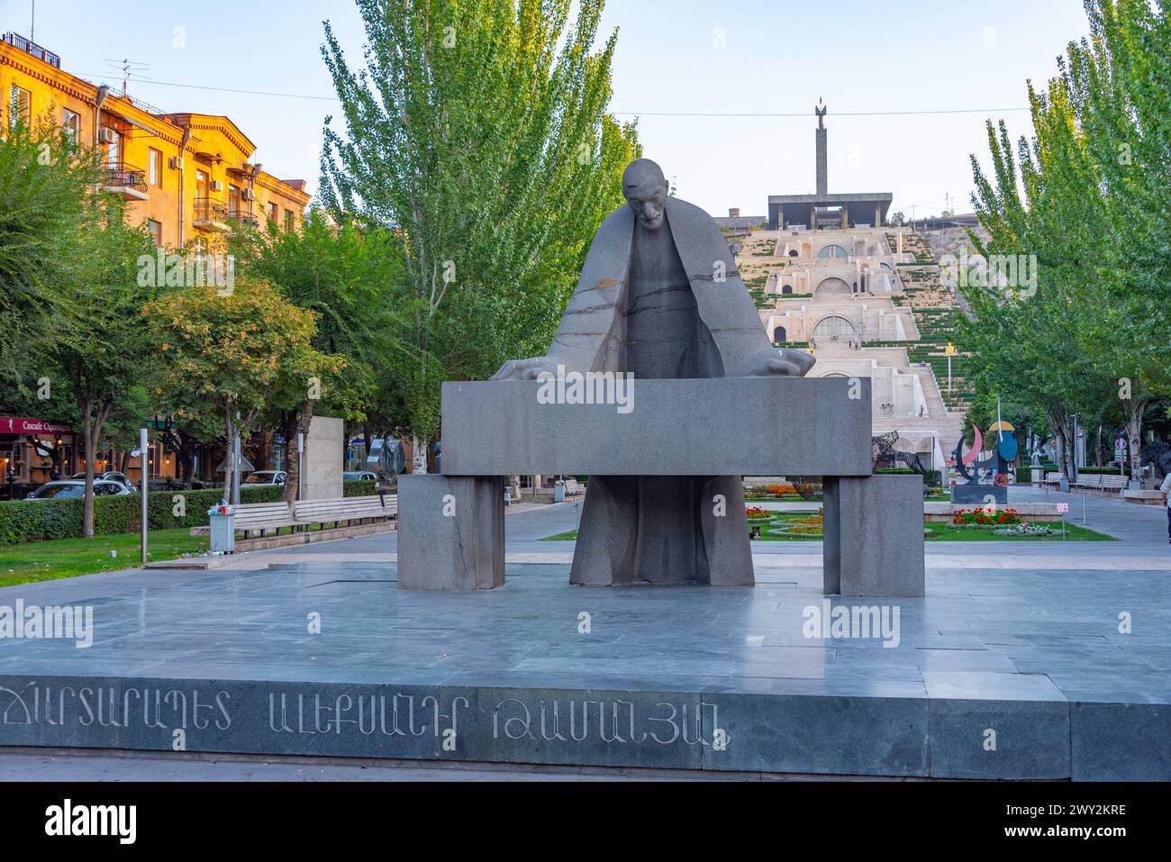 Alexander Tamanyan Statue in Yerevan, Armenia Stock Photo - Alamy