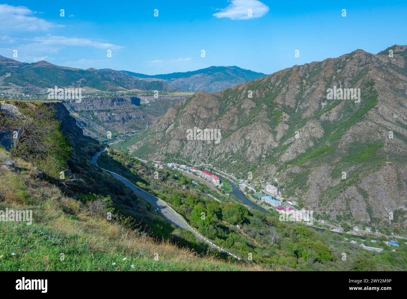 Landscape of Debed canyon and Sanahin village in Armenia Stock Photo ...