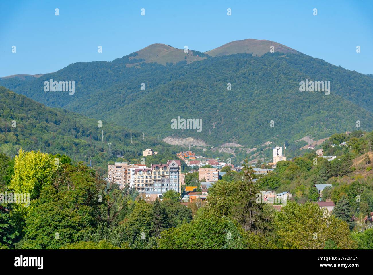 Panorama view of Armenian town Dilijan Stock Photo - Alamy
