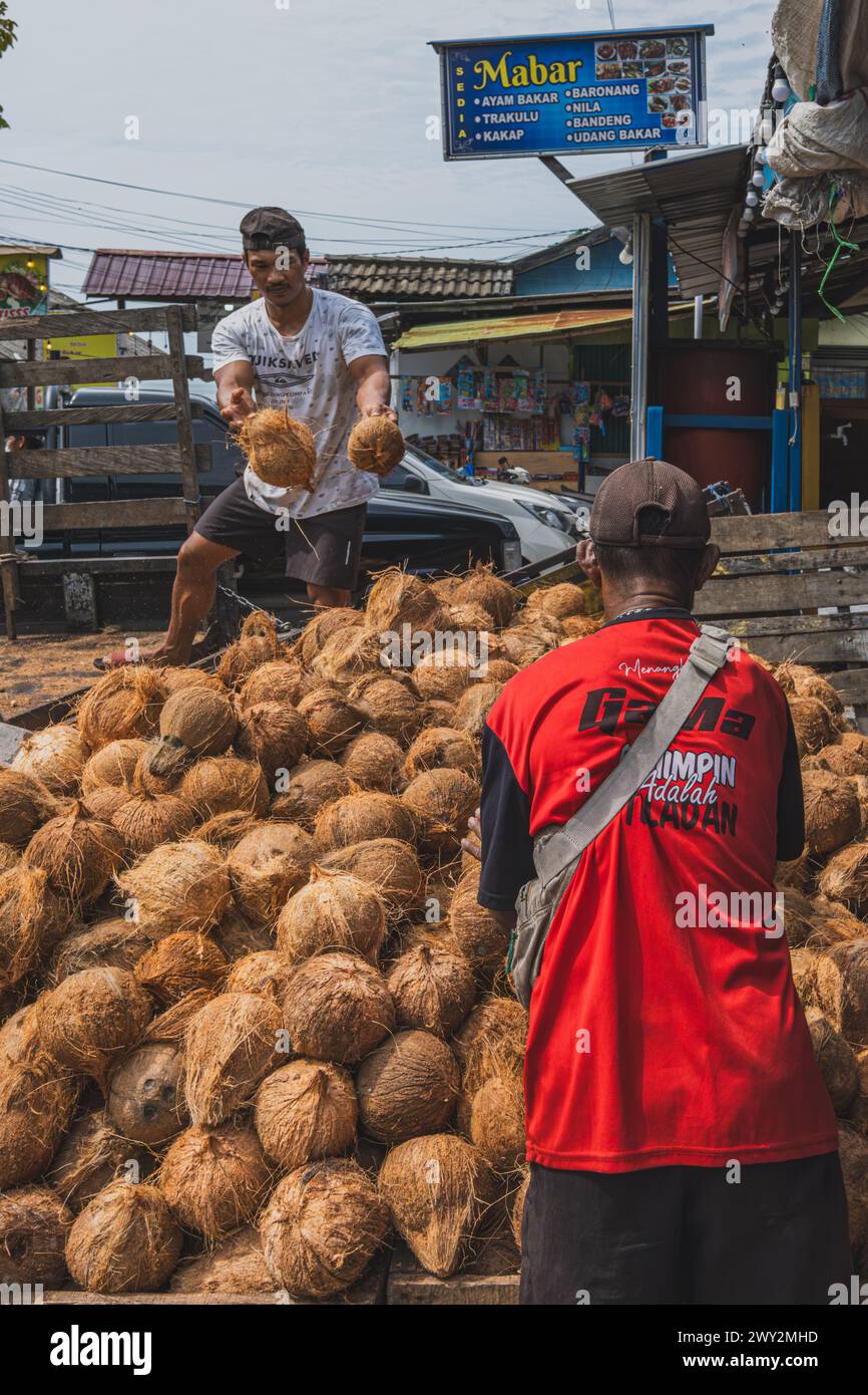 Balikpapan, Indonesia - March 15th, 2024. they are supplying the ...