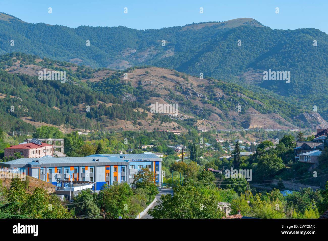 Panorama view of Armenian town Dilijan Stock Photo - Alamy