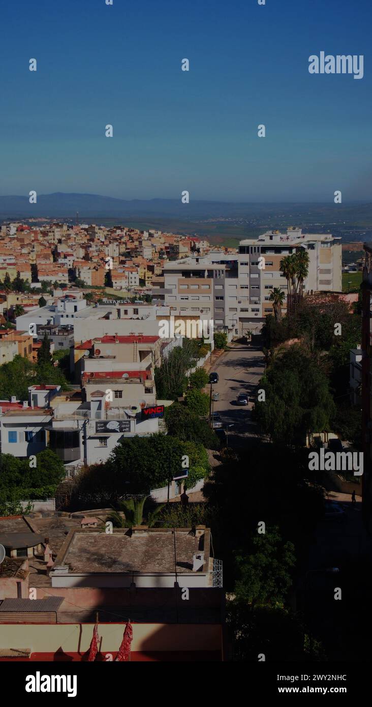 Overview of MEKNES city MOROCCO Stock Photo - Alamy
