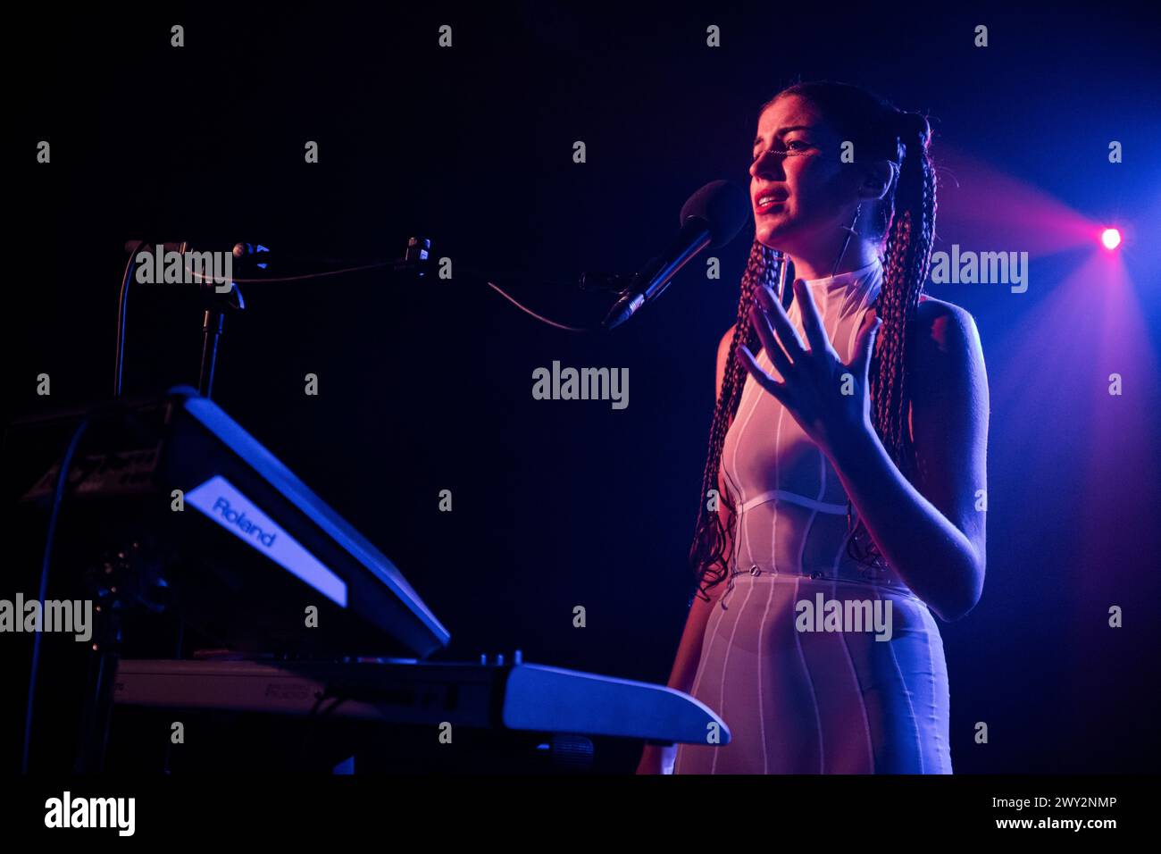Barcelona, Spain. 2024.04.03. Marina Herlop perform on stage at Sala ...