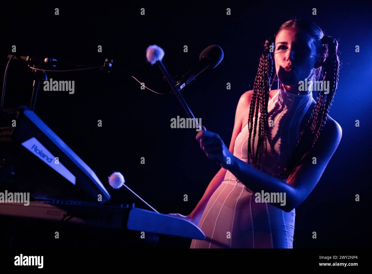 Barcelona, Spain. 2024.04.03. Marina Herlop perform on stage at Sala ...