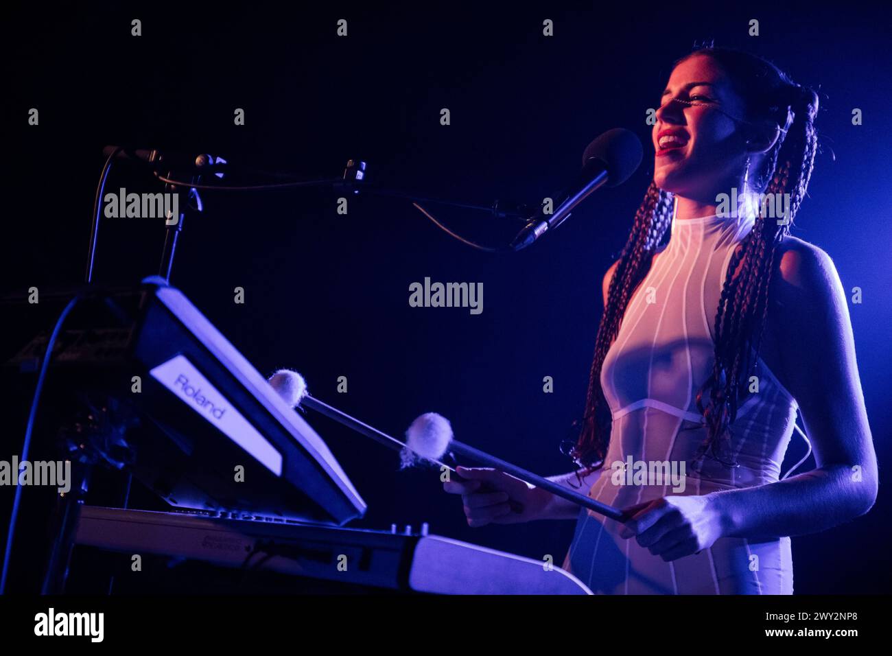 Barcelona, Spain. 2024.04.03. Marina Herlop perform on stage at Sala ...