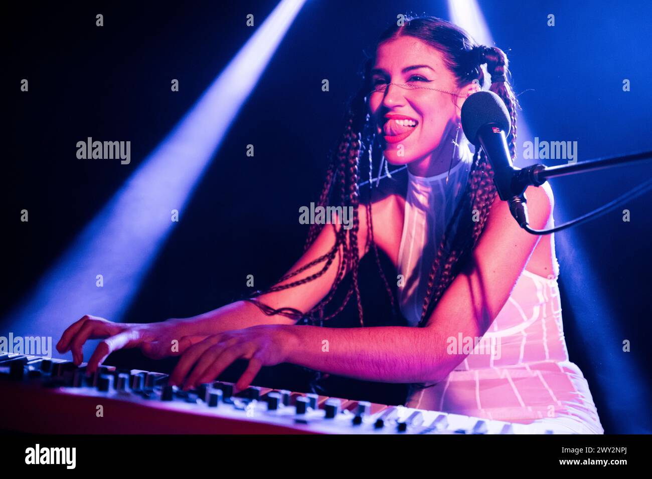 Barcelona, Spain. 2024.04.03. Marina Herlop perform on stage at Sala ...