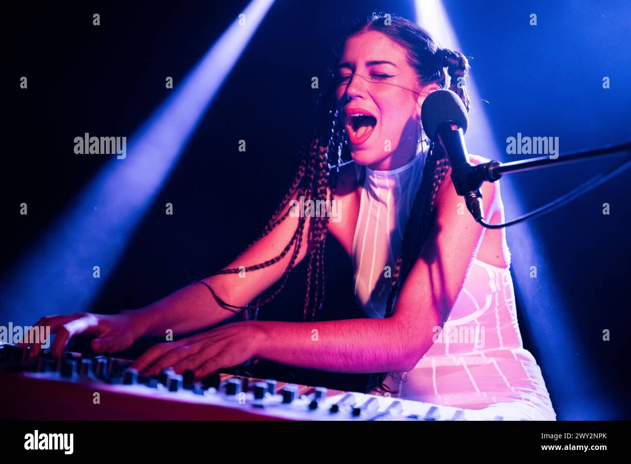 Barcelona, Spain. 2024.04.03. Marina Herlop perform on stage at Sala ...