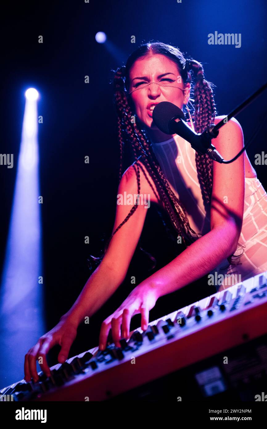 Barcelona, Spain. 2024.04.03. Marina Herlop perform on stage at Sala ...