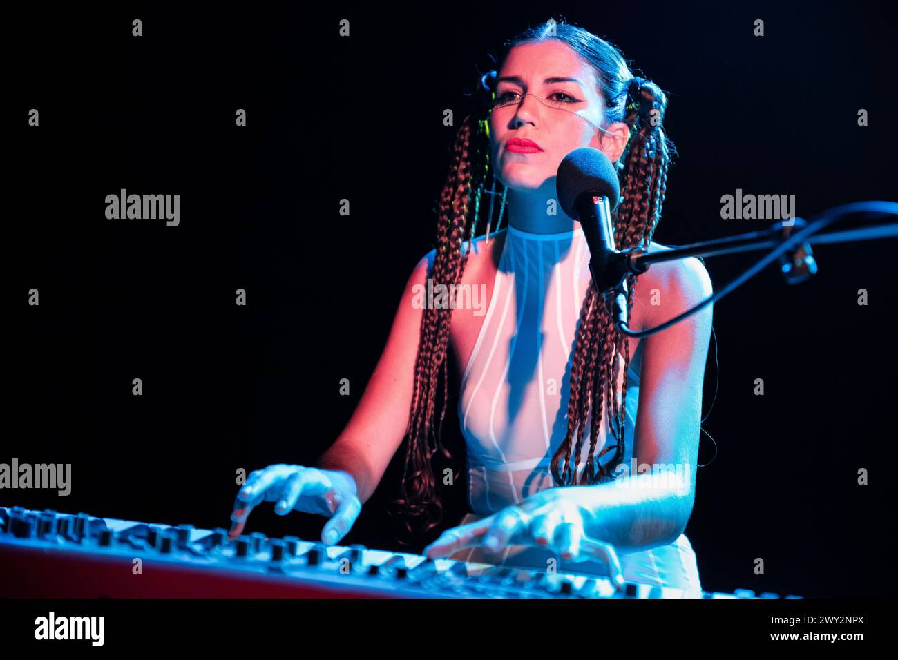 Barcelona, Spain. 2024.04.03. Marina Herlop perform on stage at Sala ...