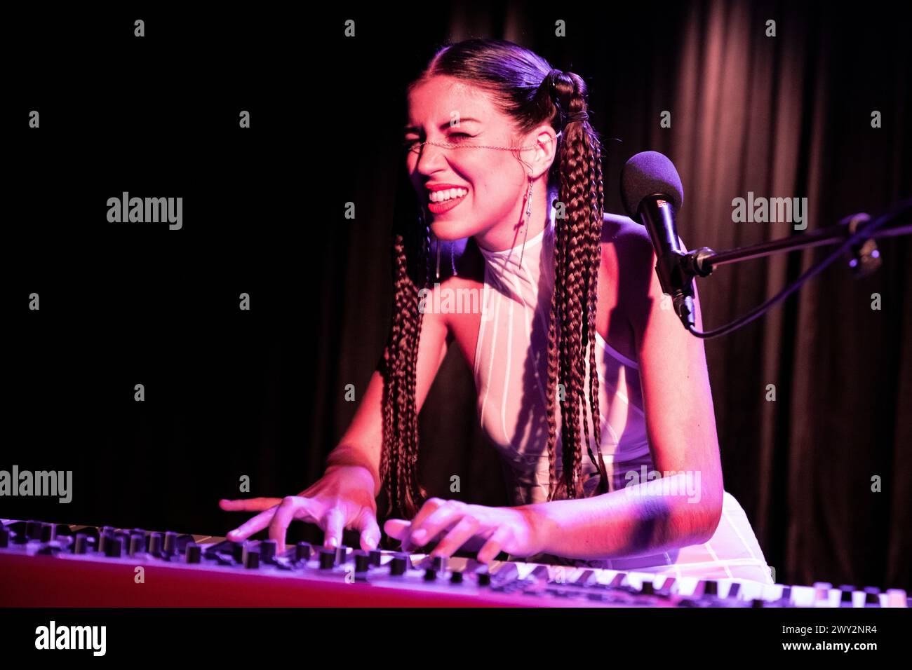 Barcelona, Spain. 2024.04.03. Marina Herlop perform on stage at Sala ...