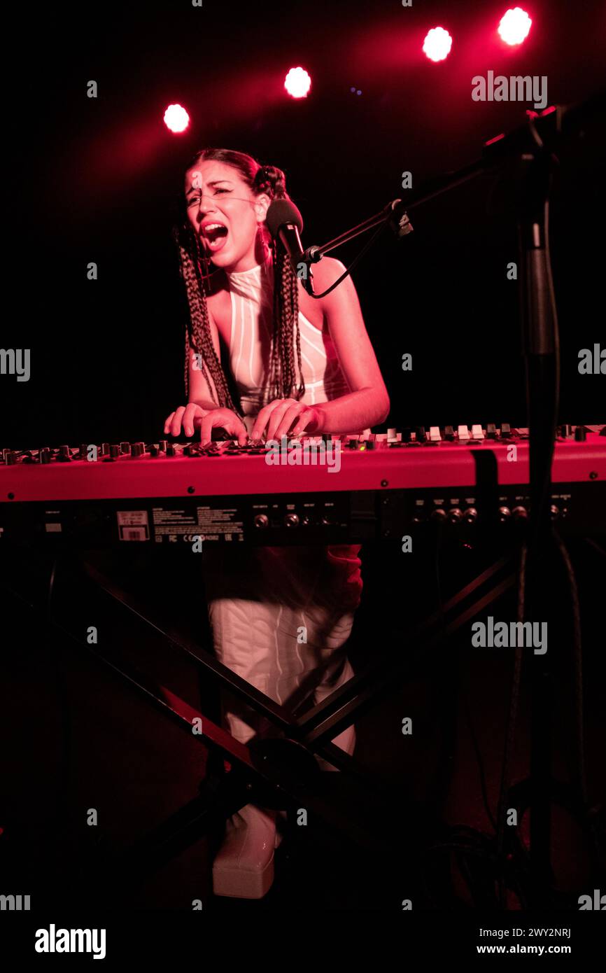 Barcelona, Spain. 2024.04.03. Marina Herlop perform on stage at Sala ...