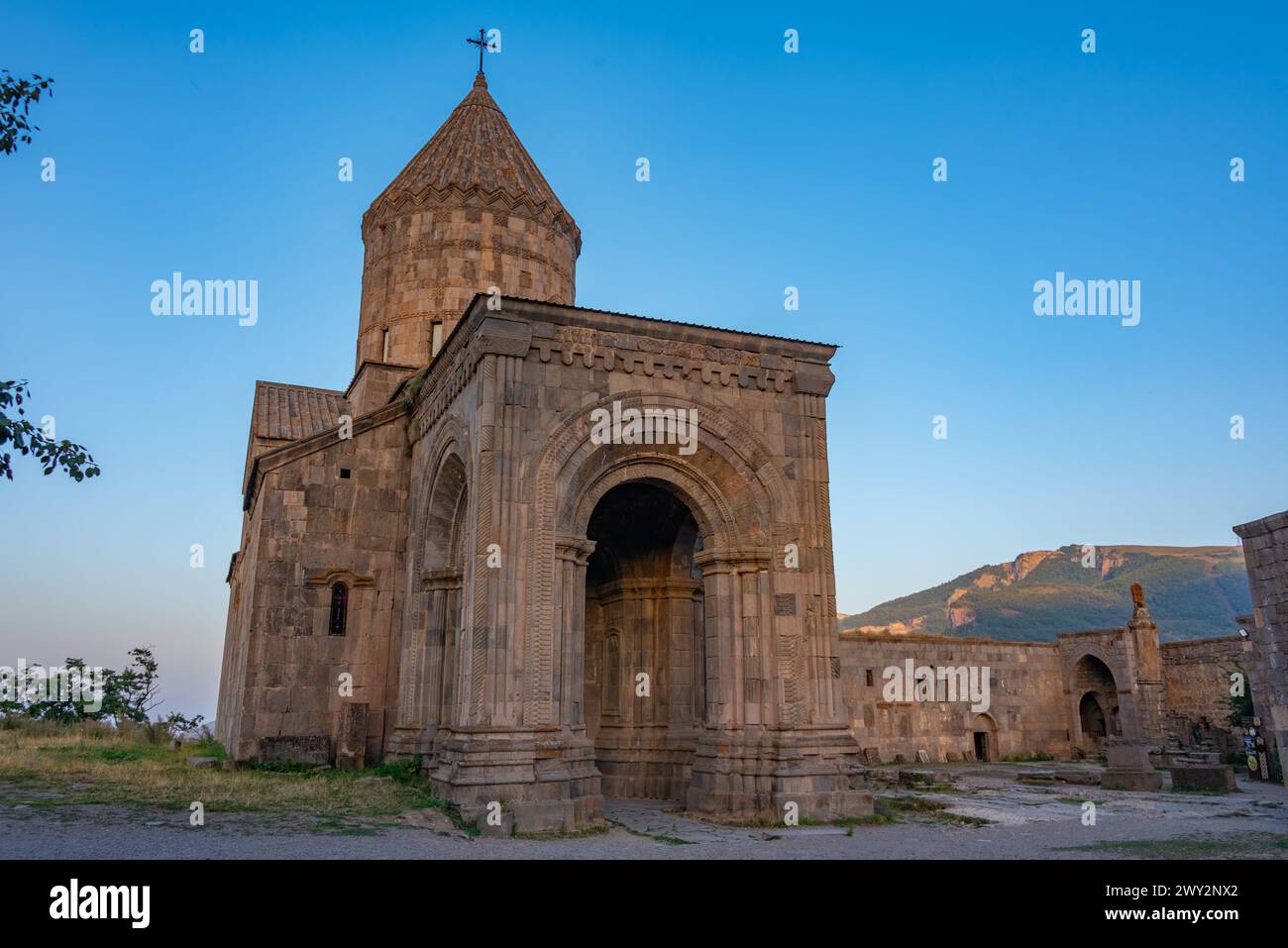 Sunset view of Tatev Monastery in Armenia Stock Photo - Alamy