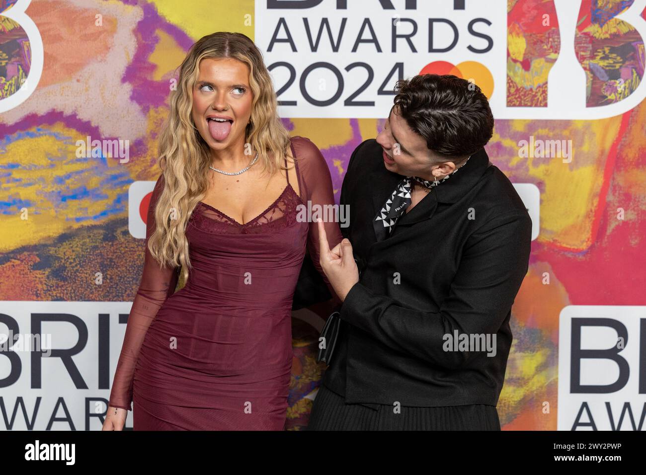 Celebs attend the Brit Awards 2024 at the O2 Featuring: Anna Maynard ...