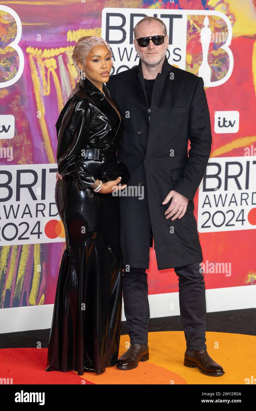 Celebs attend the Brit Awards 2024 at the O2 Featuring: Eve, Maximillion Cooper Where: London ...
