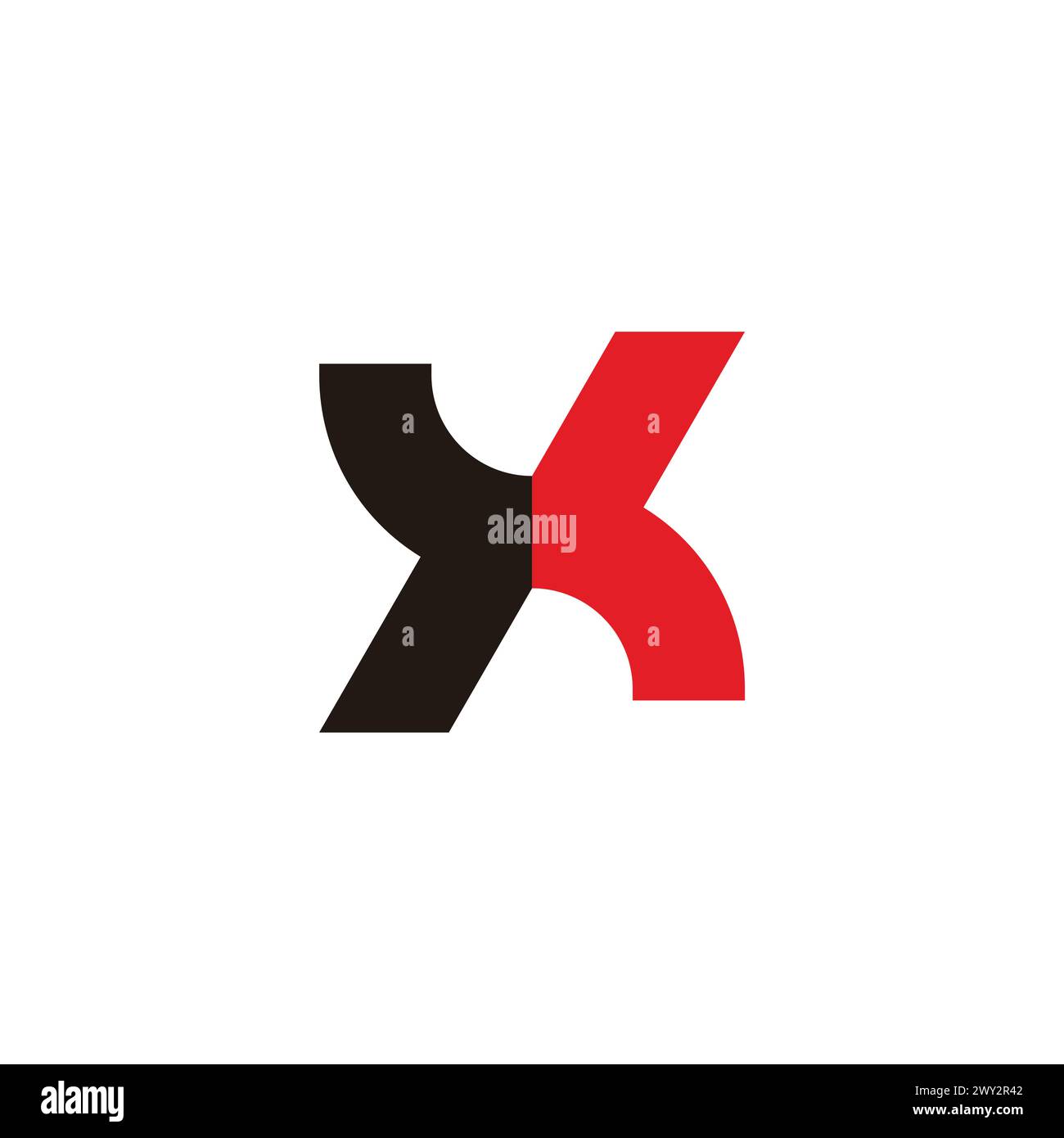 letter xl simple geometric colorful logo vector Stock Vector Image ...