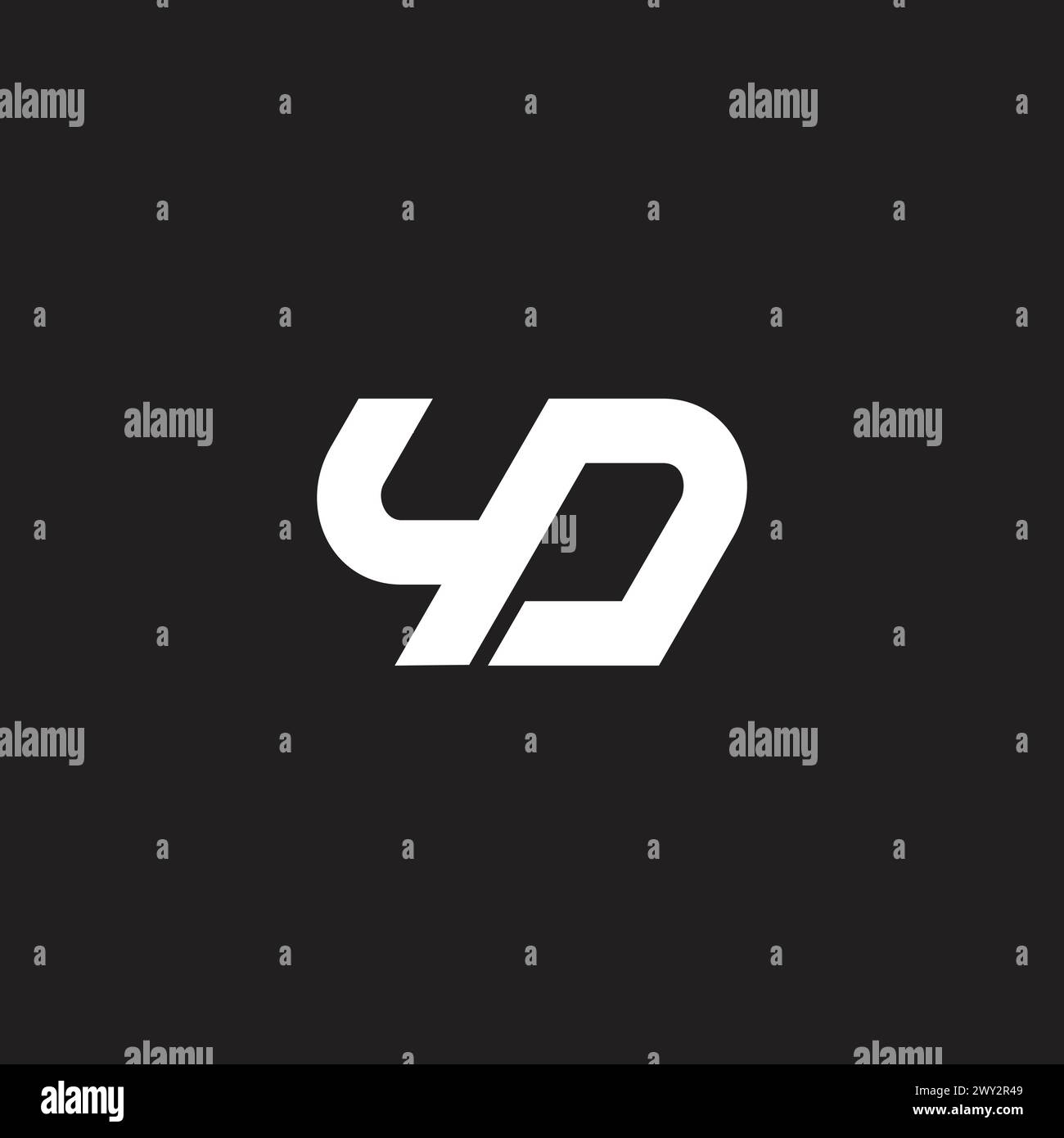 letter 4d curves simple geometric line vector Stock Vector Image & Art ...