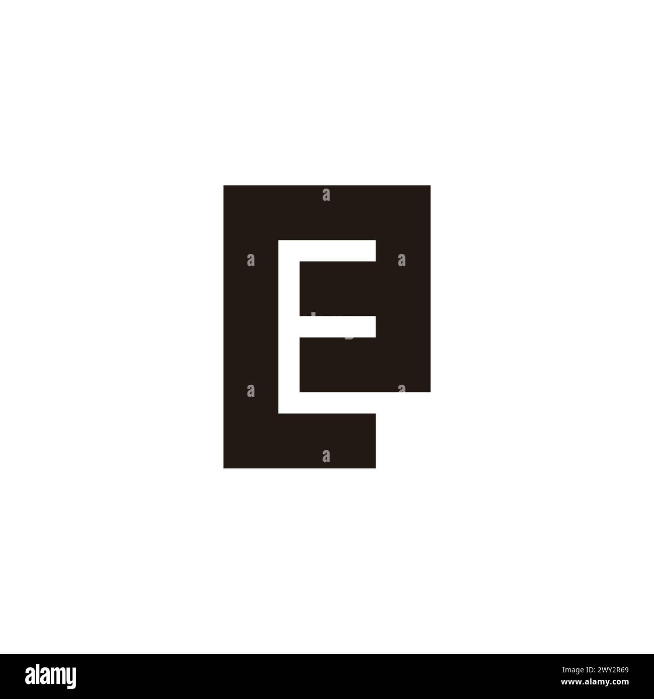 letter ee stripes negative space logo vector Stock Vector Image & Art ...