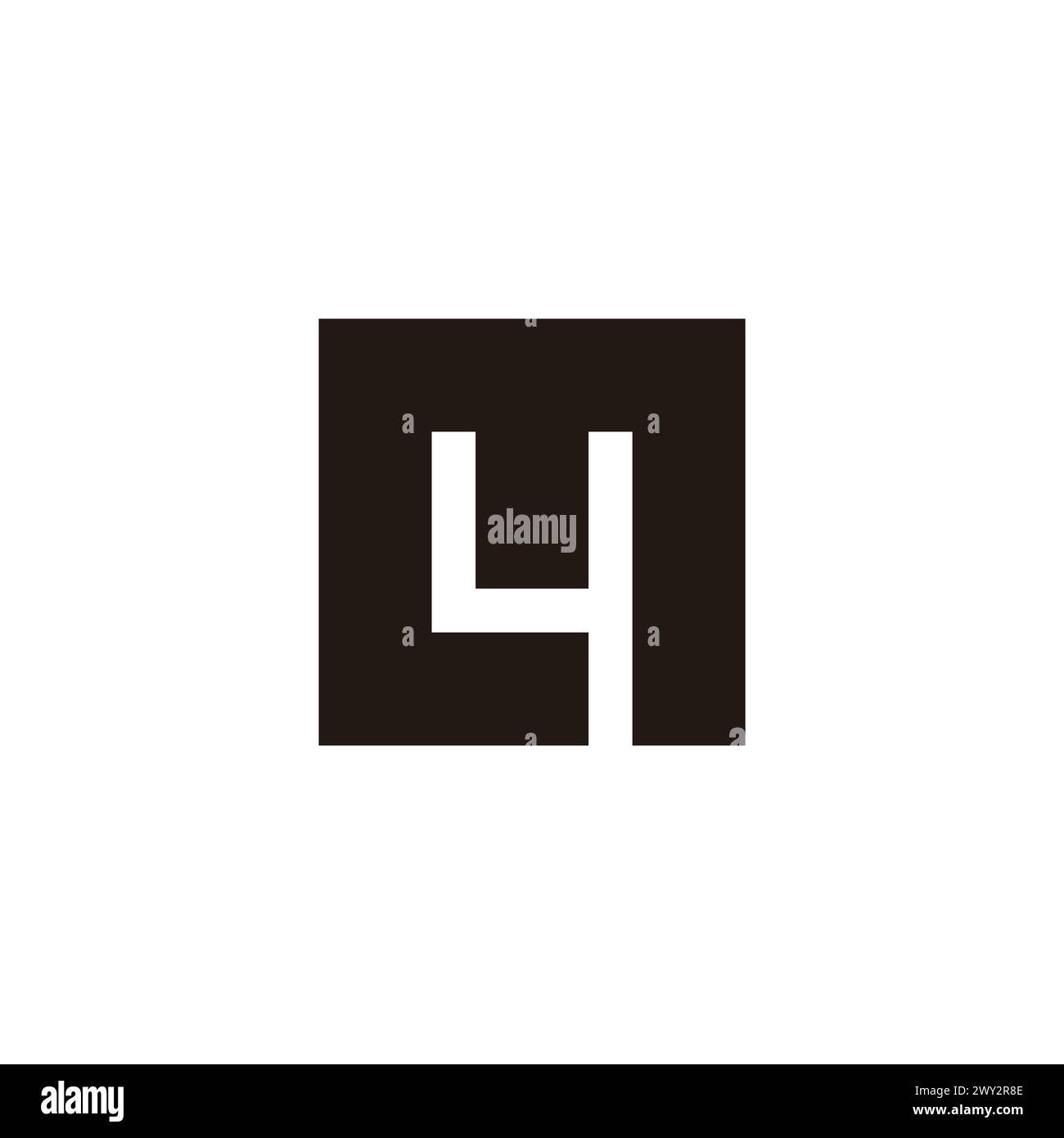 letter m4 stripes square simple logo vector Stock Vector Image & Art ...