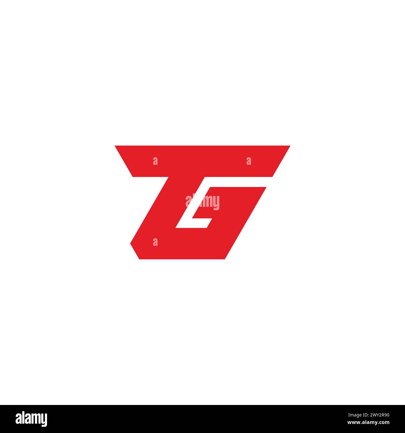 letter tg dynamic design simple logo vector Stock Vector Image & Art ...