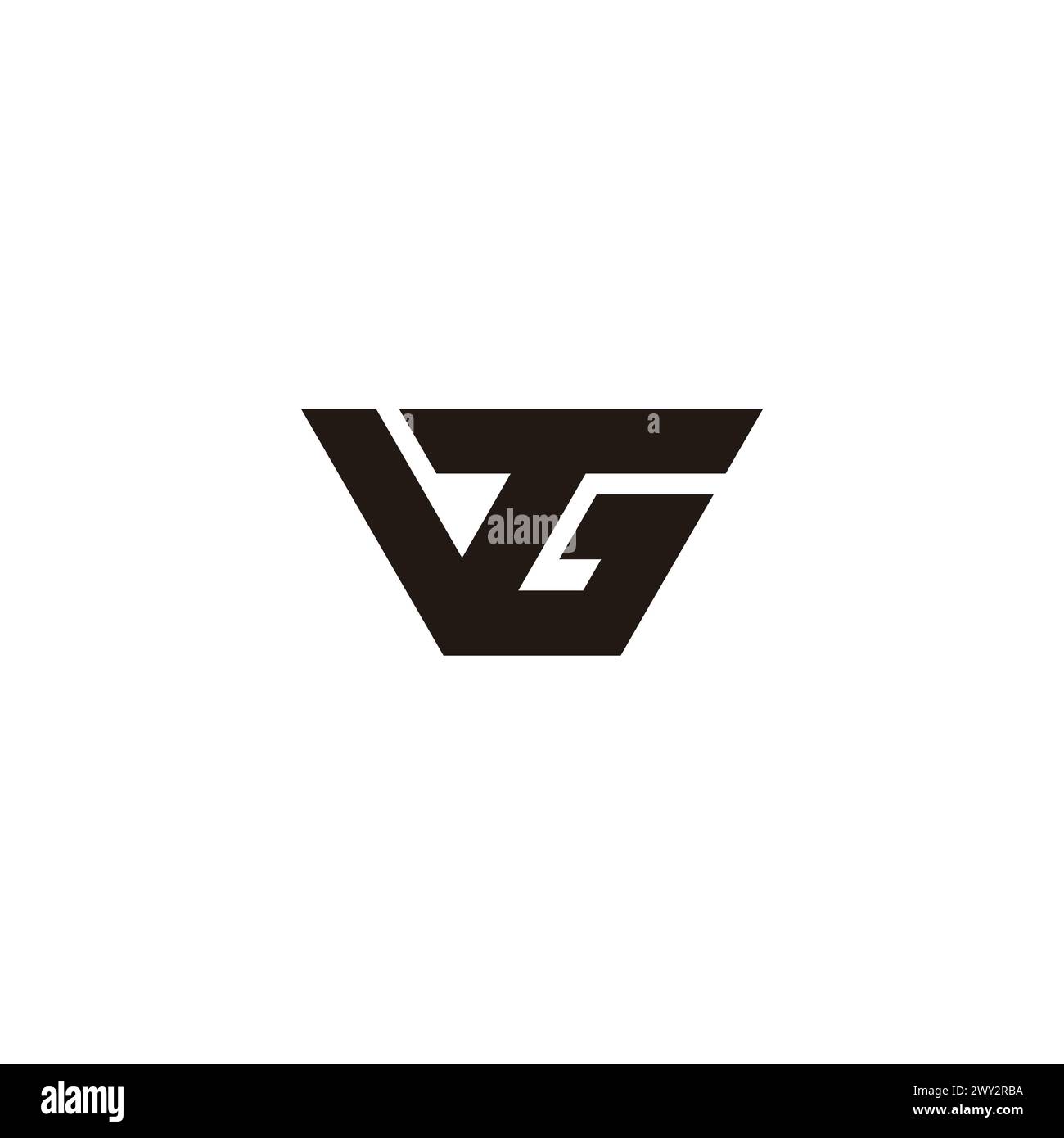 letter vgt simple geometric line logo vector Stock Vector Image & Art ...