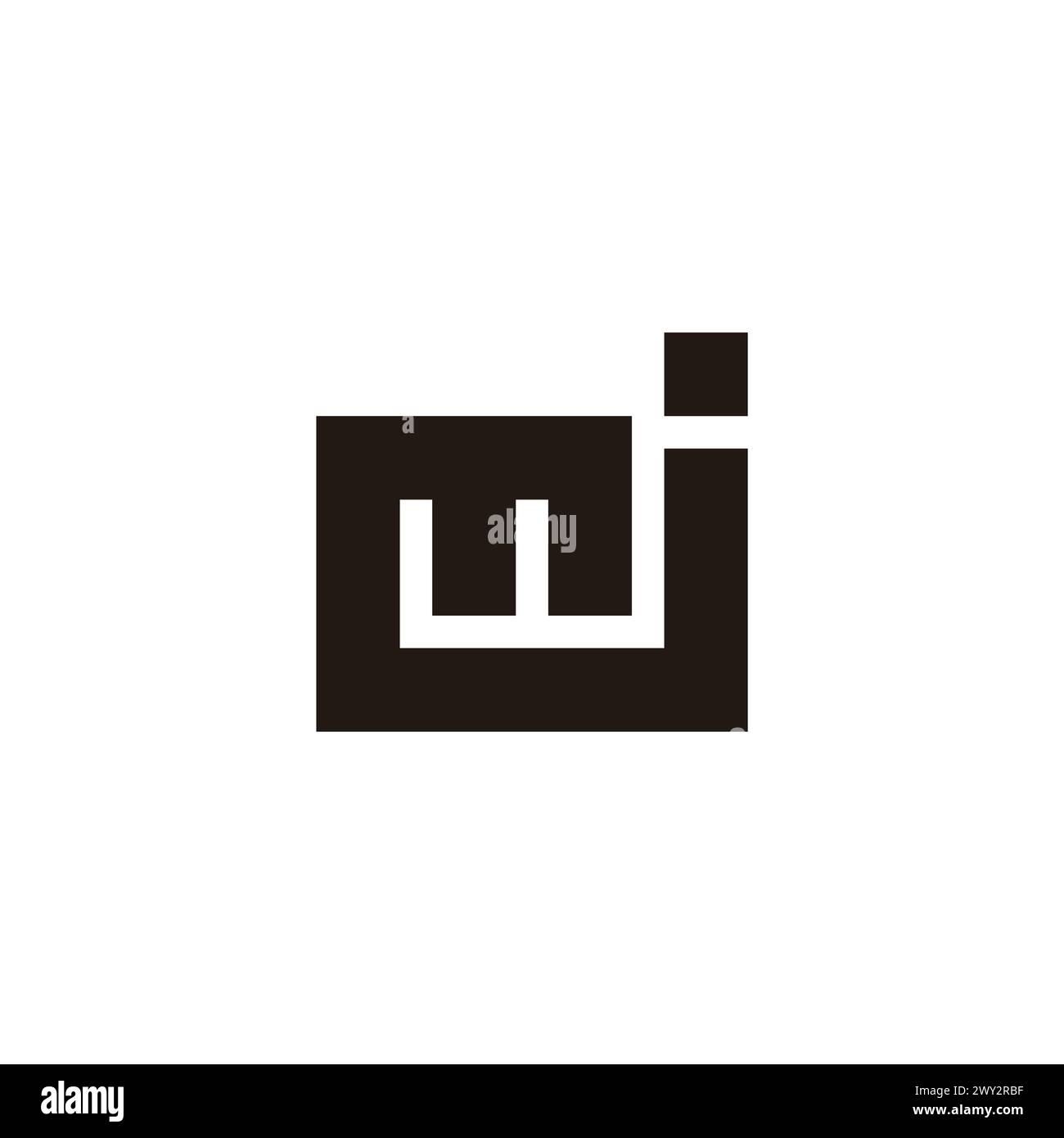 letter mj stripes geometric simple logo vector Stock Vector Image & Art ...