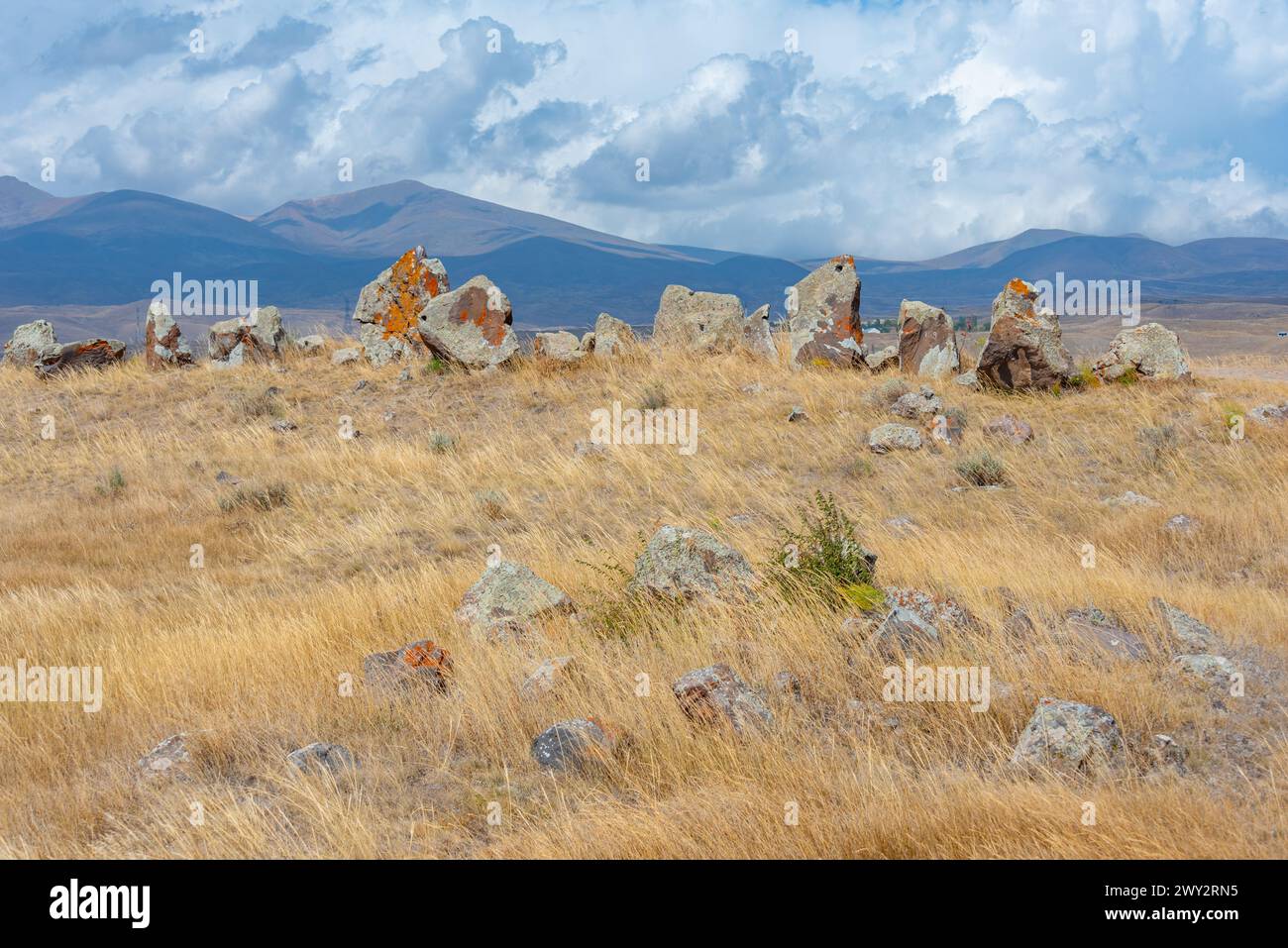 Zorats Karer aka Karahunj ancient sanctuary in Armenia Stock Photo - Alamy