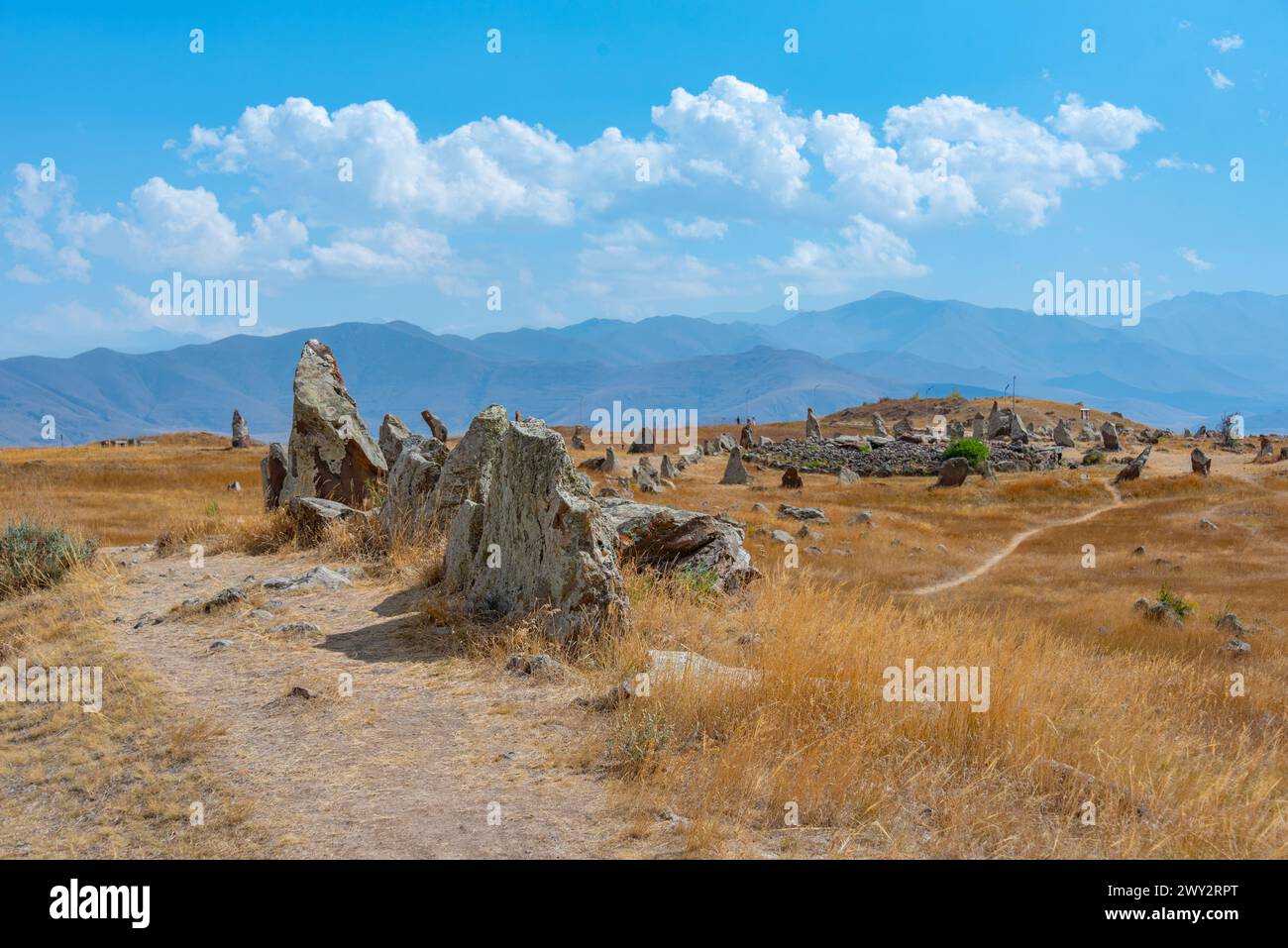 Zorats Karer aka Karahunj ancient sanctuary in Armenia Stock Photo - Alamy