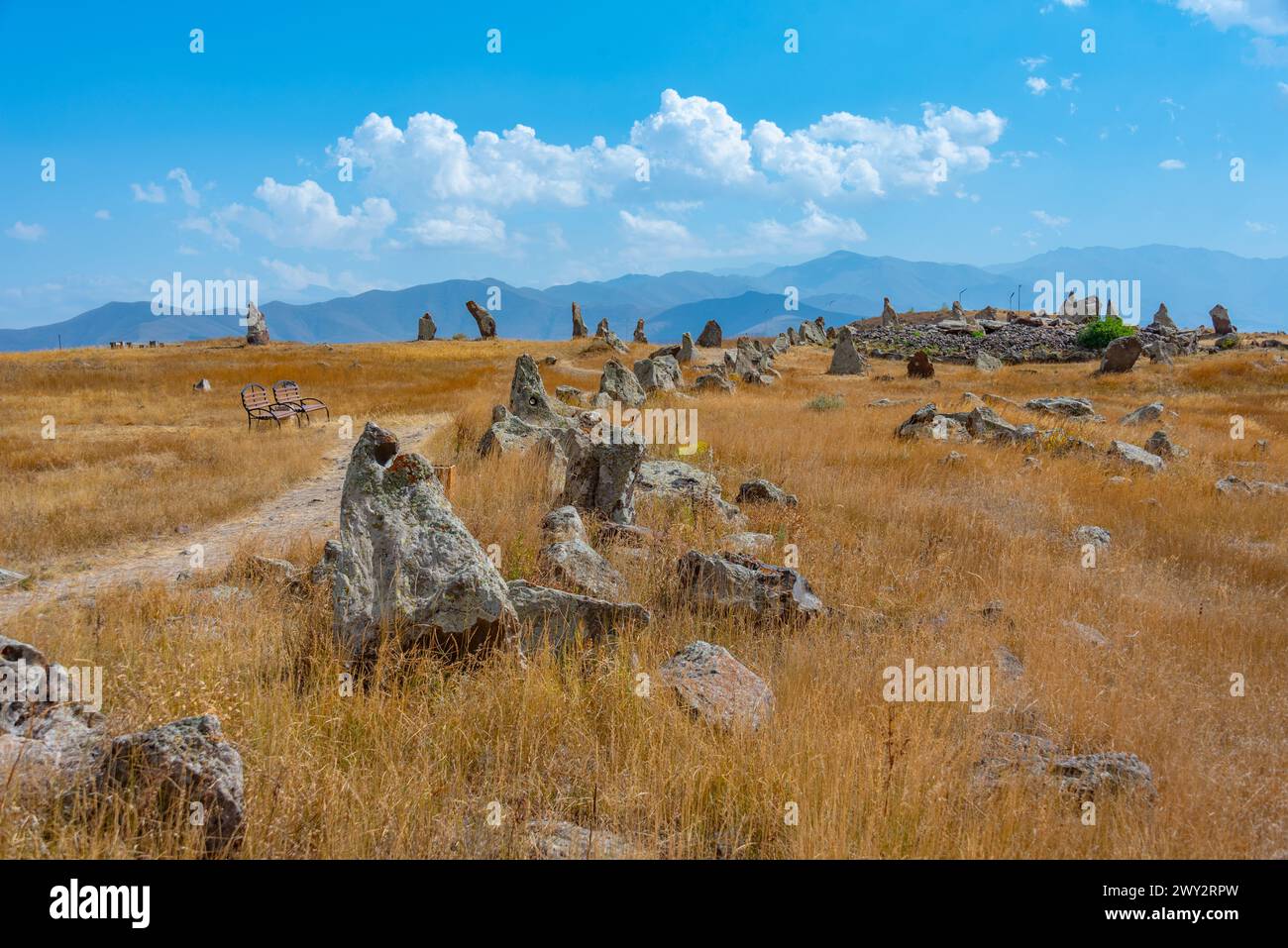 Zorats Karer aka Karahunj ancient sanctuary in Armenia Stock Photo - Alamy