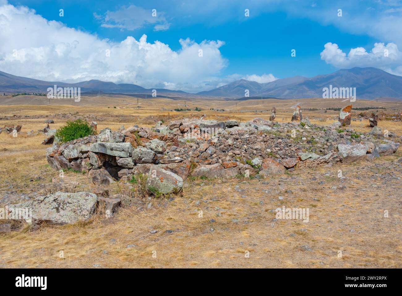 Zorats Karer aka Karahunj ancient sanctuary in Armenia Stock Photo - Alamy