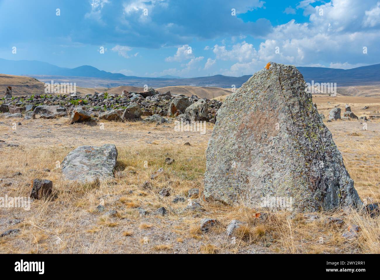 Zorats Karer aka Karahunj ancient sanctuary in Armenia Stock Photo - Alamy