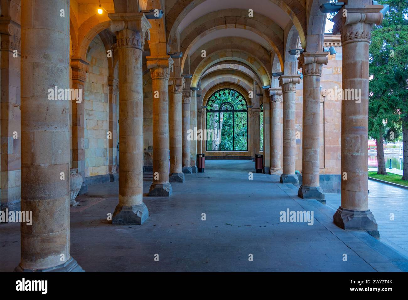 Gallery of Water spa promenade in Armenian town Jermuk Stock Photo - Alamy