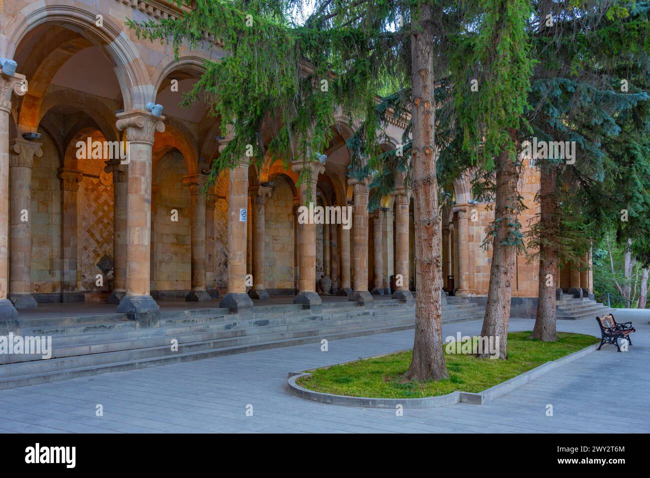Gallery of Water spa promenade in Armenian town Jermuk Stock Photo - Alamy