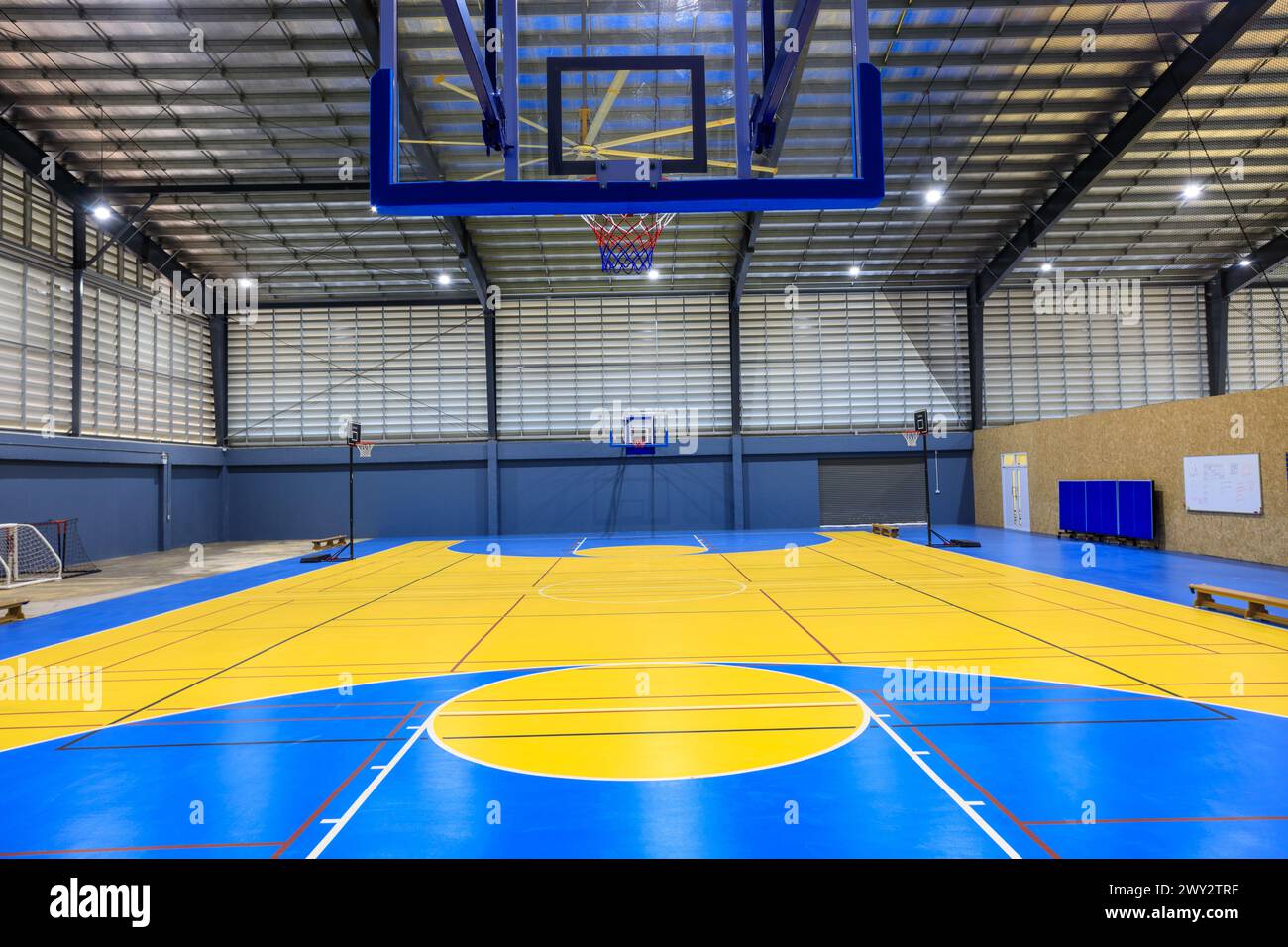 Phuket, Thailand - February 16, 2024: Indoor multi-purpose basketball ...