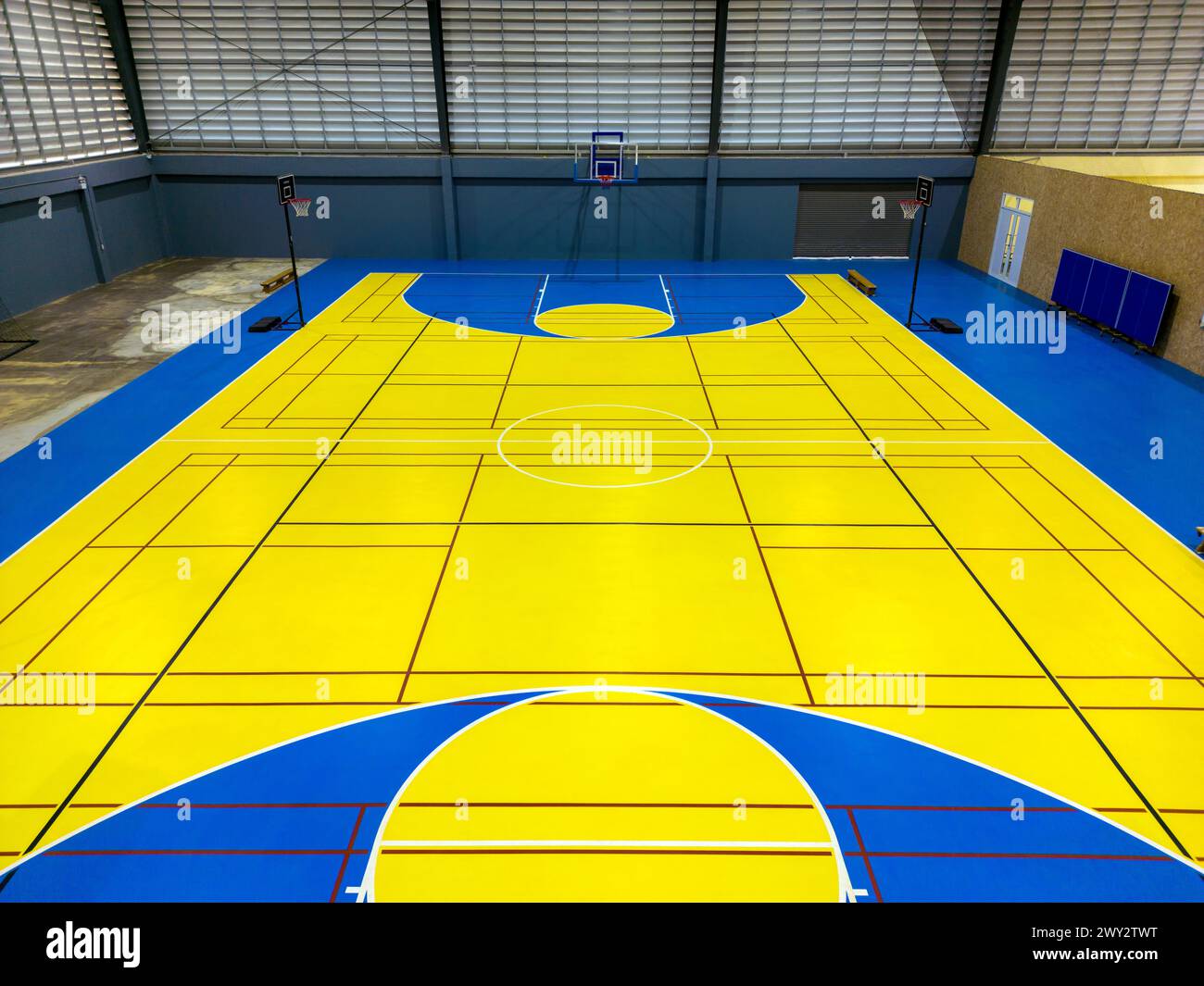 Phuket, Thailand - February 16, 2024: Indoor multi-purpose basketball ...