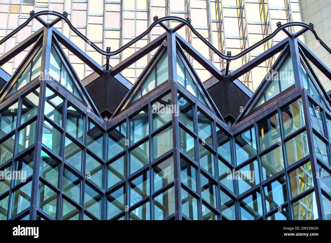 Metal architecture decoration Royal Bank Plaza building, Toronto ...