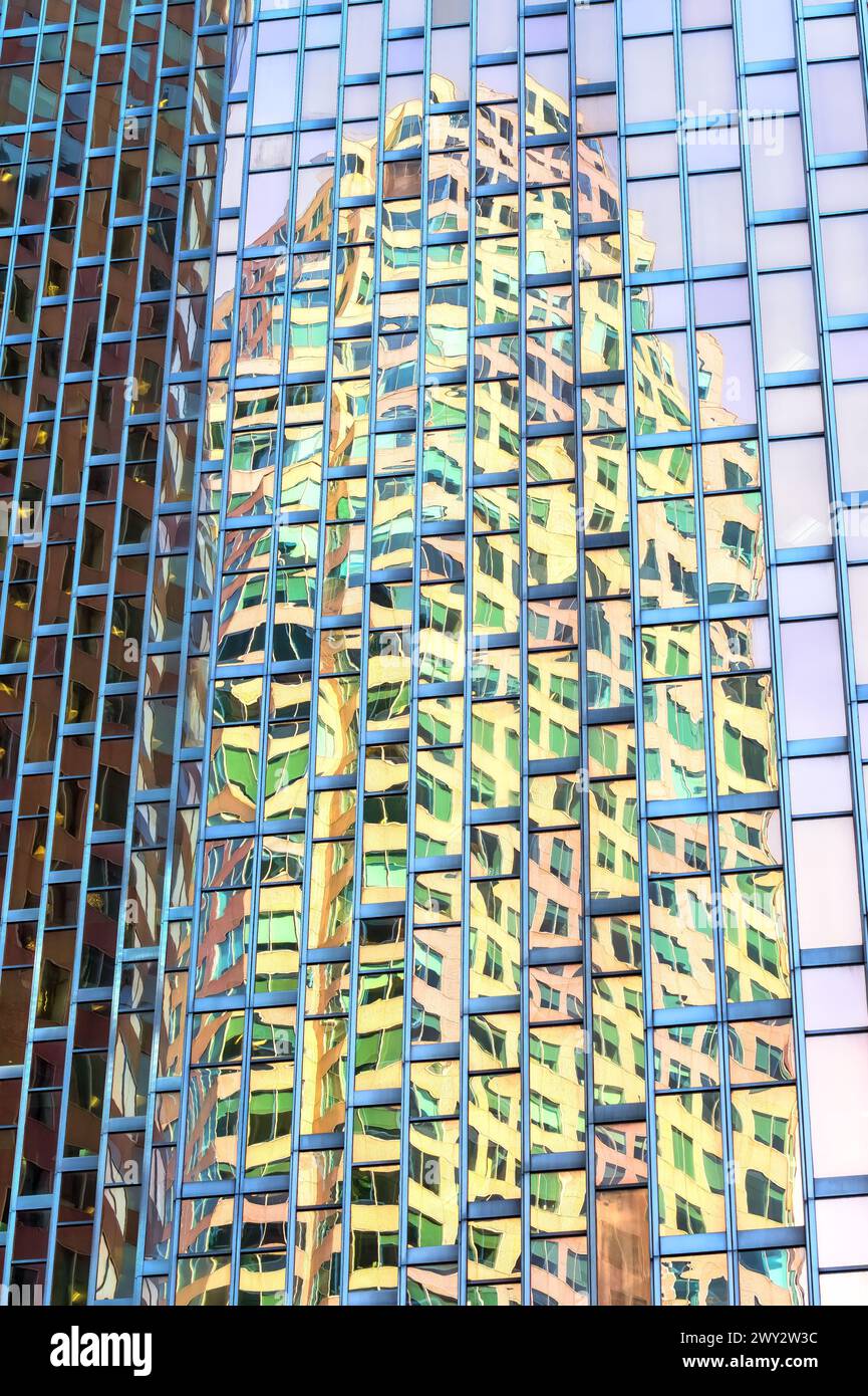 Abstract modern architecture of skyscraper in Toronto, Canada Stock ...