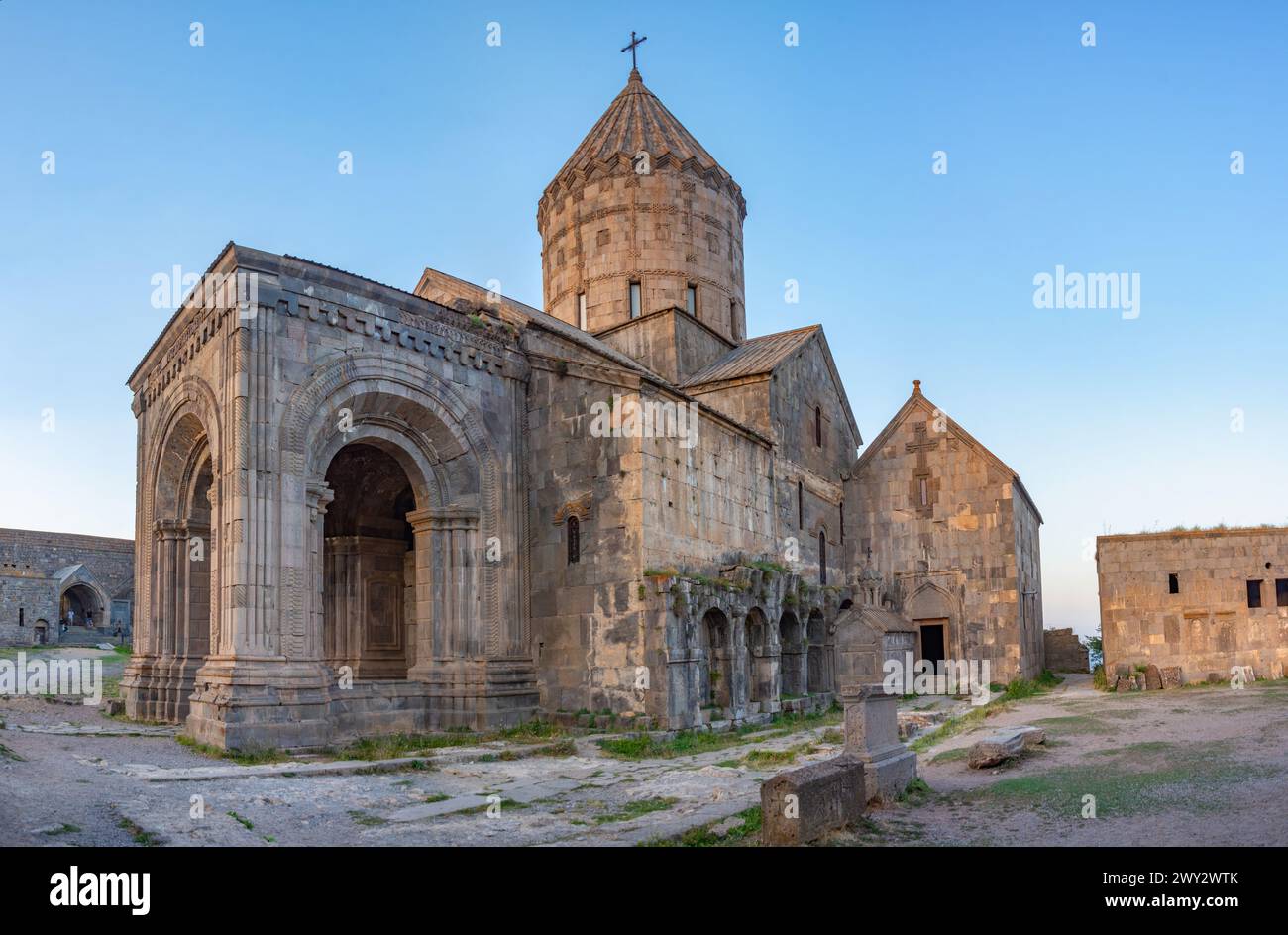 Sunset view of Tatev Monastery in Armenia Stock Photo - Alamy