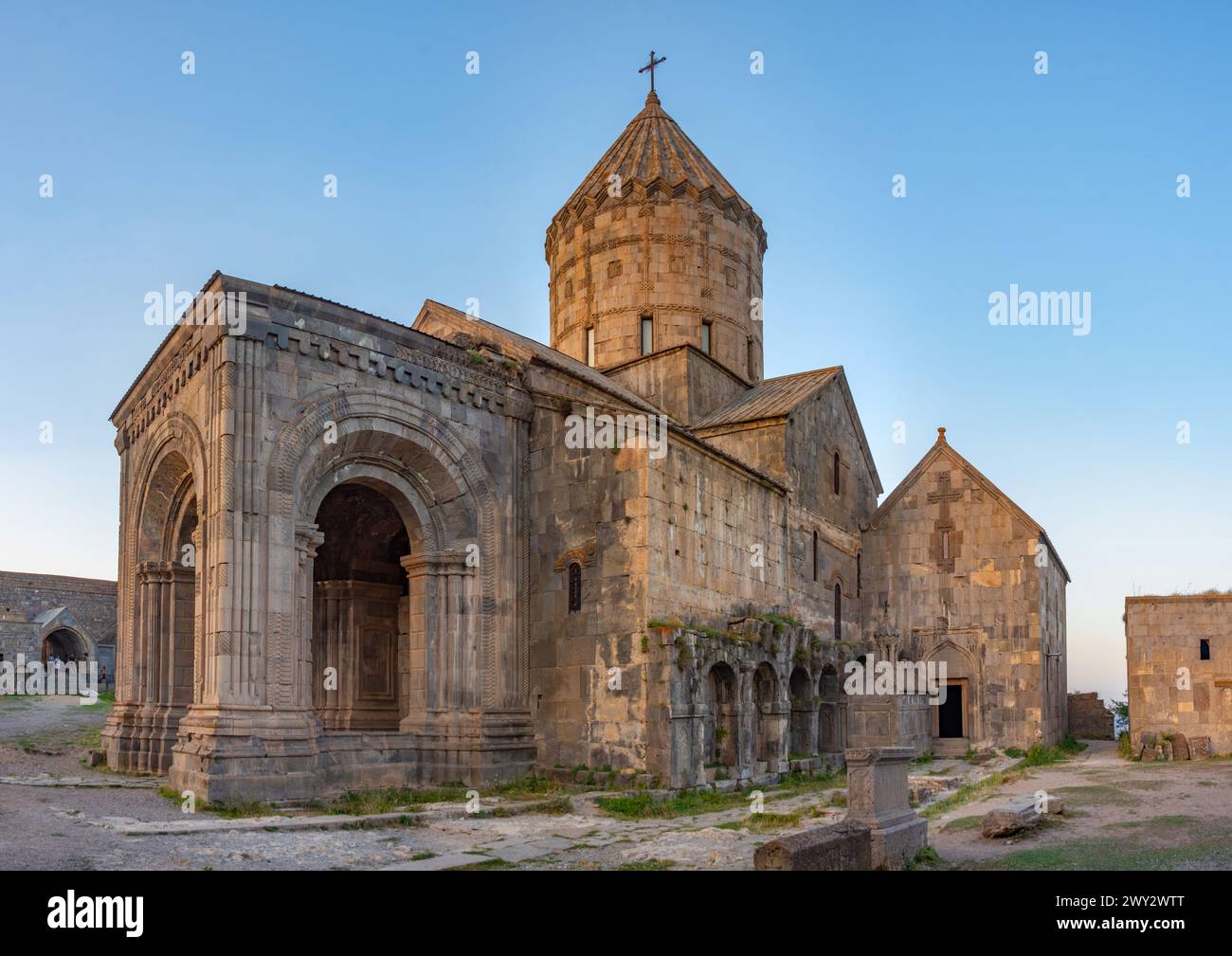 Sunset view of Tatev Monastery in Armenia Stock Photo - Alamy