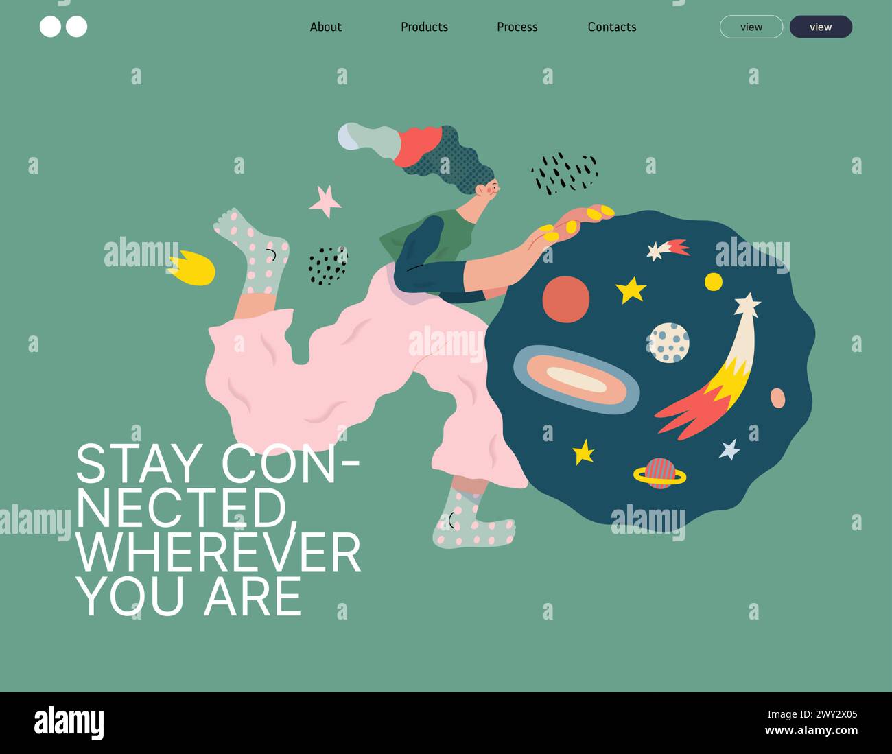 Magical journey vector vectors hi-res stock photography and images - Alamy