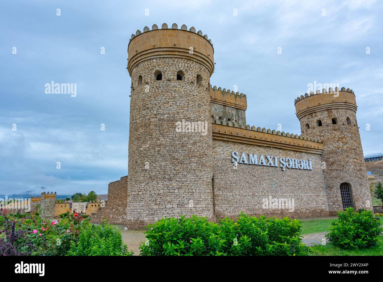 Entrance to the town Shamakhi in Azerbaijan Stock Photo - Alamy