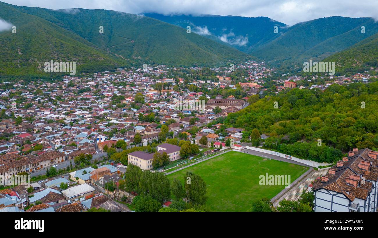 panorama view of Sheki in Azerbaijan Stock Photo - Alamy