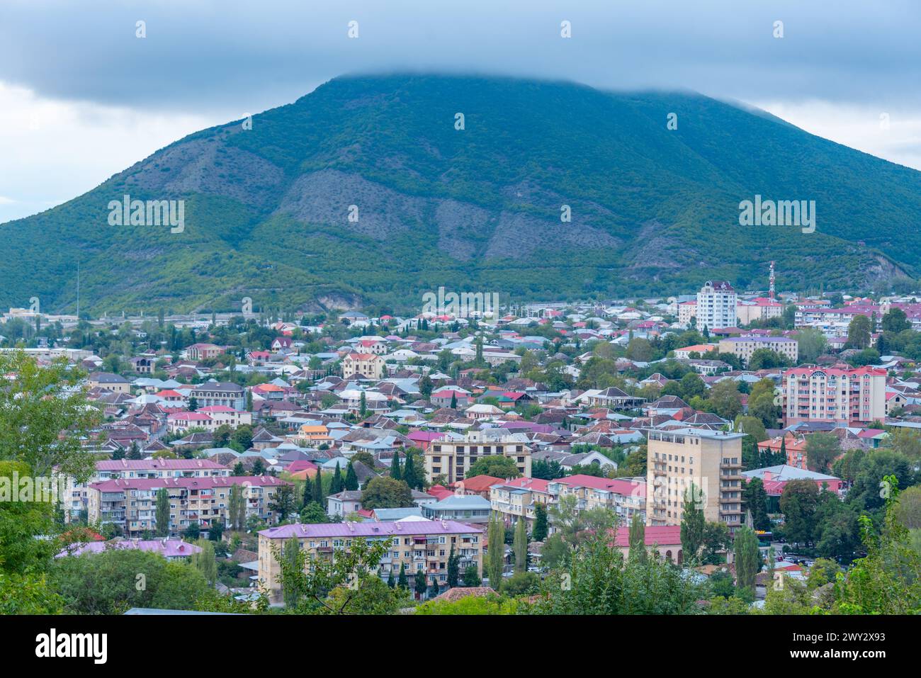 panorama view of Sheki in Azerbaijan Stock Photo - Alamy