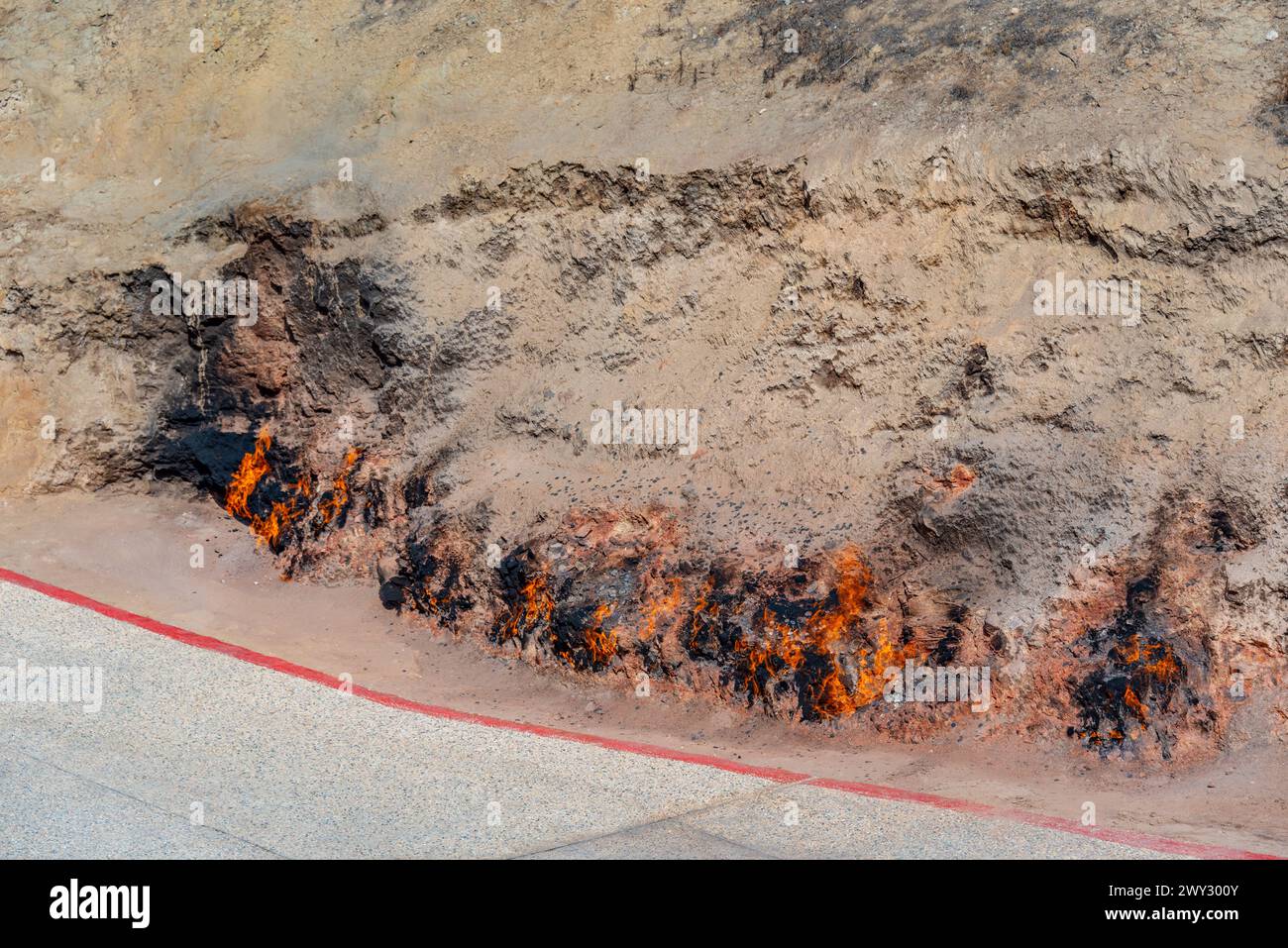 Yanardag natural gas fire hi-res stock photography and images - Alamy