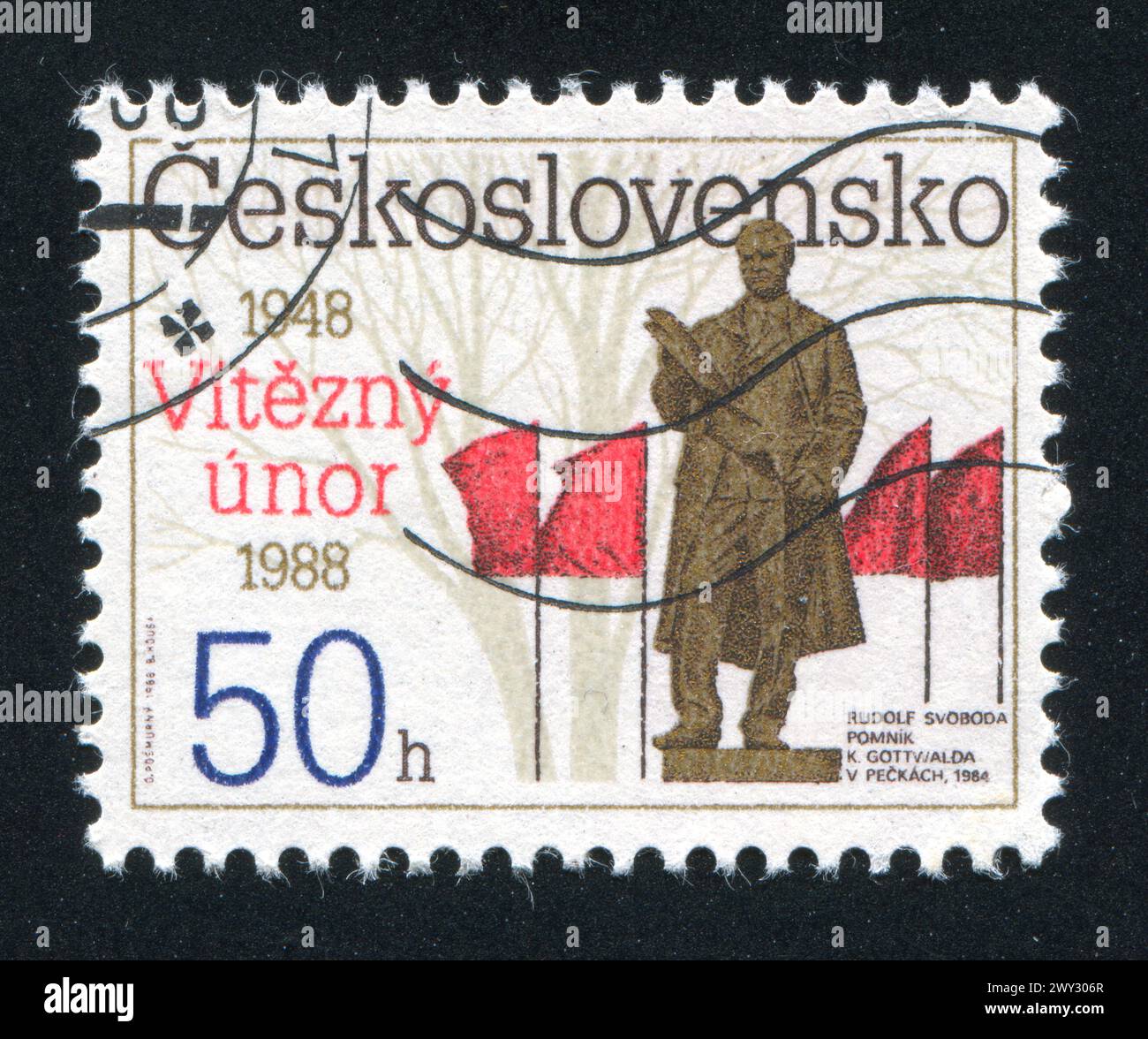 CZECHOSLOVAKIA - CIRCA 1988: stamp printed by Czechoslovakia, shows ...