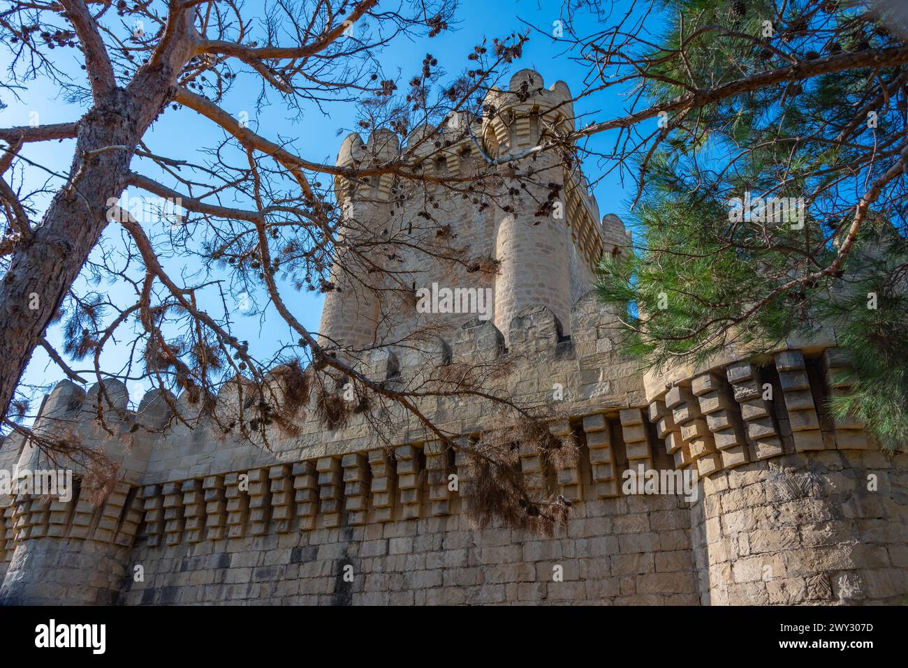 Sunny day at Mardakan castle in Azerbaijan Stock Photo - Alamy