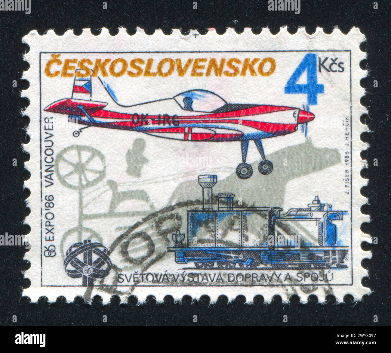 CZECHOSLOVAKIA - CIRCA 1986: stamp printed by Czechoslovakia, shows Z ...