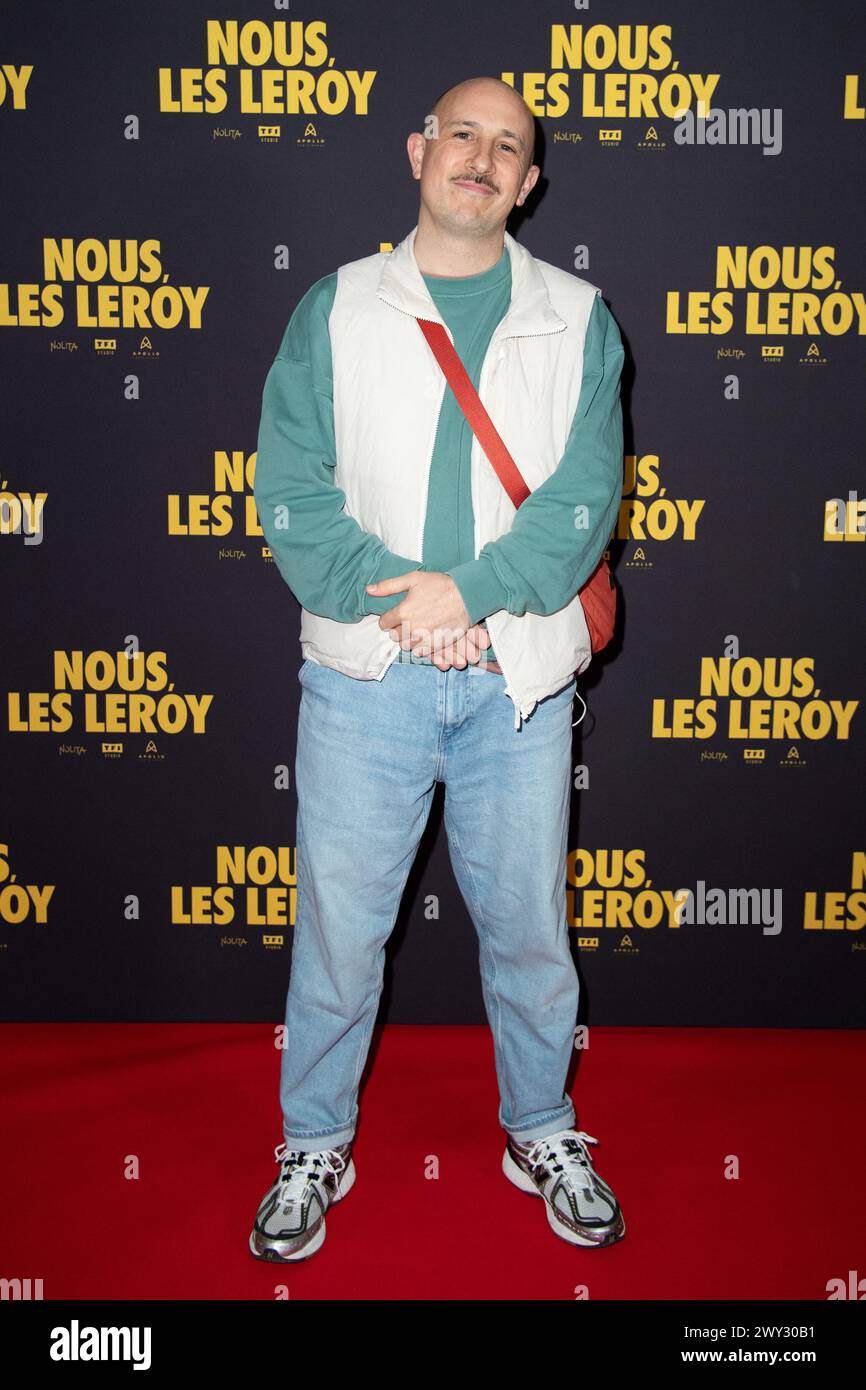 Adrien Menielle attending the Nous Les Leroy Premiere at the UGC ...
