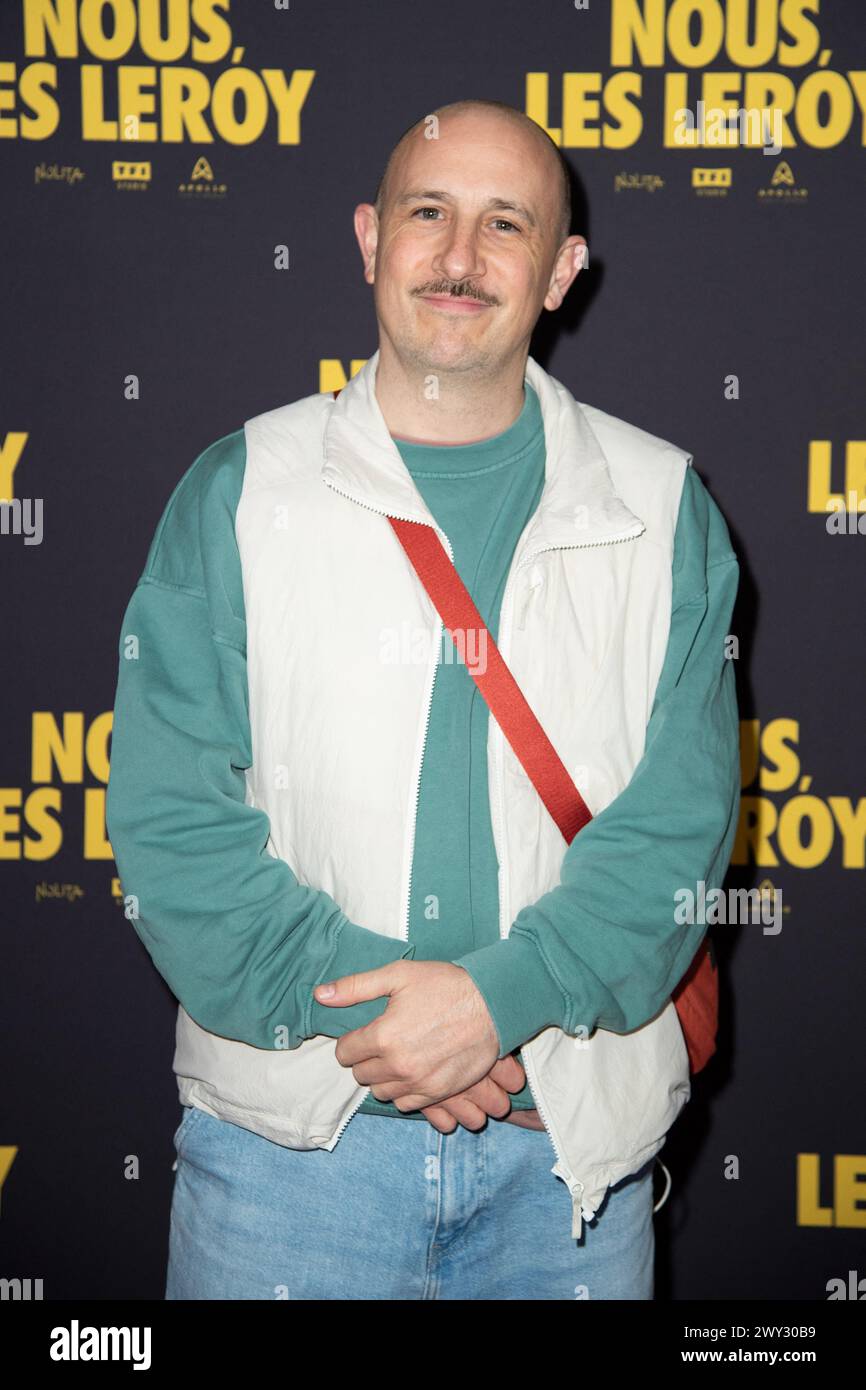 Adrien Menielle attending the Nous Les Leroy Premiere at the UGC ...